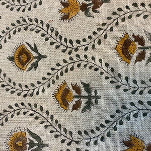 58" Inches Indian Hand Block Print Fabric, Indian Linen Fabric, Block ...