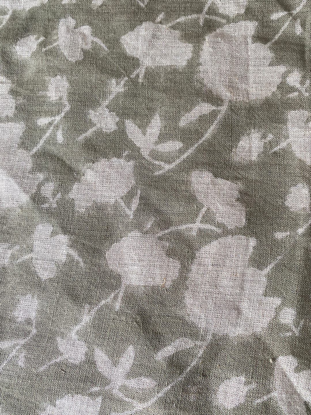 SAGE// Indian Hand Block Print Fabric, Indian Linen Fabric, Block Print ...