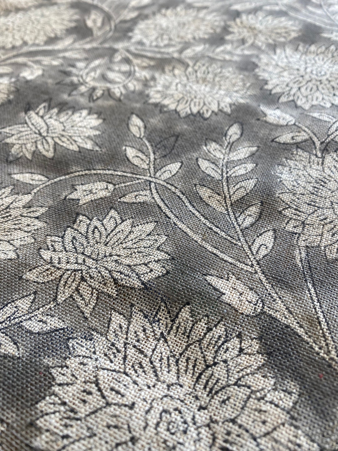 Annette//indian Hand Block Print Fabric, Indian Linen Fabric, Block ...