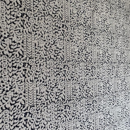 Block Print Handloom Linen Fabric Heavy Linen Fabric - Etsy