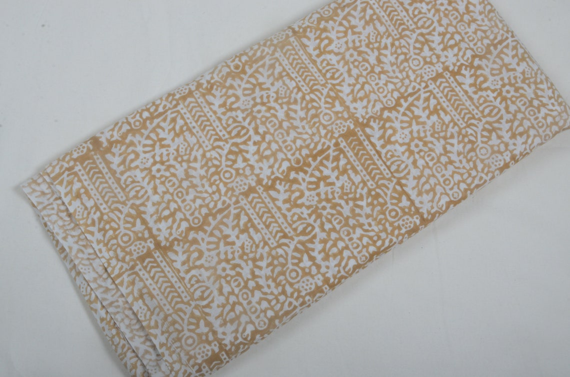 Indian Block Print Indian Cotton Hand Stamped Printing by - Etsy