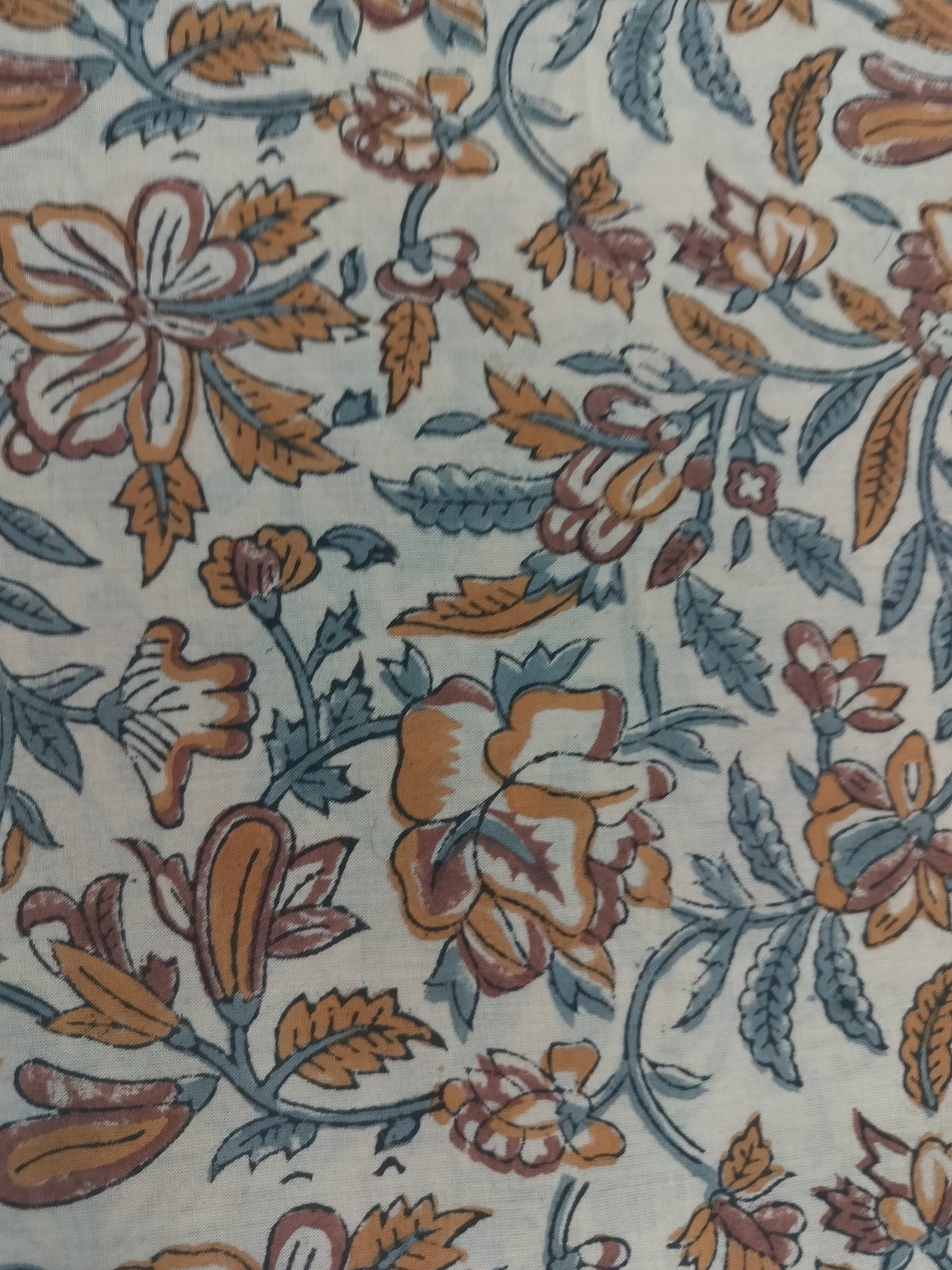 Beautiful Hand Block Printed Fabric, Cotton Fabric, Indian Fabric ...