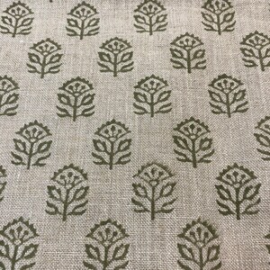 58" Inches Indian Hand Block Print Fabric, Indian Linen Fabric, Block ...