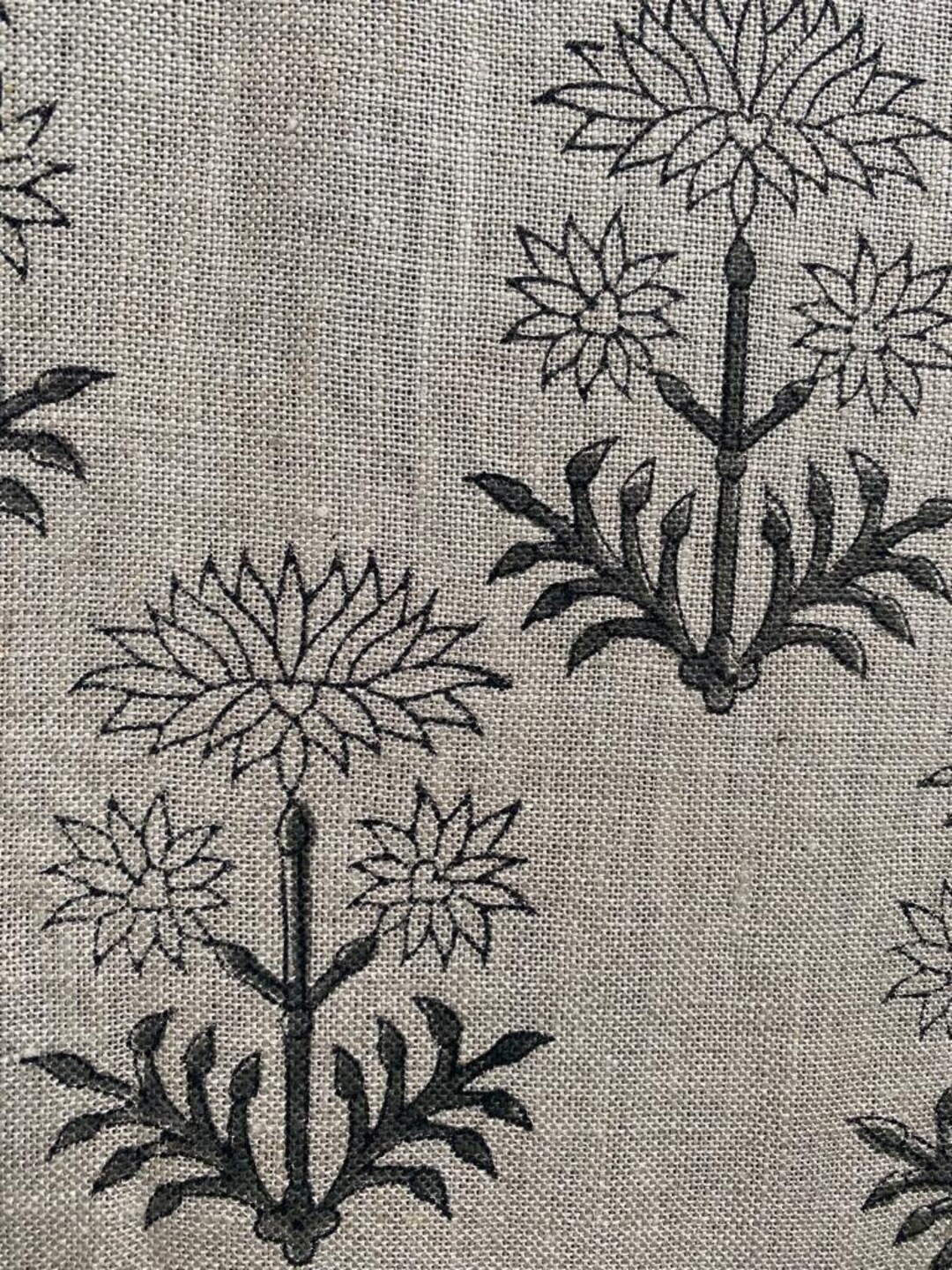 Handloom Linen Fabric Designer Indian Hand Block Print Heavy Fabric ...