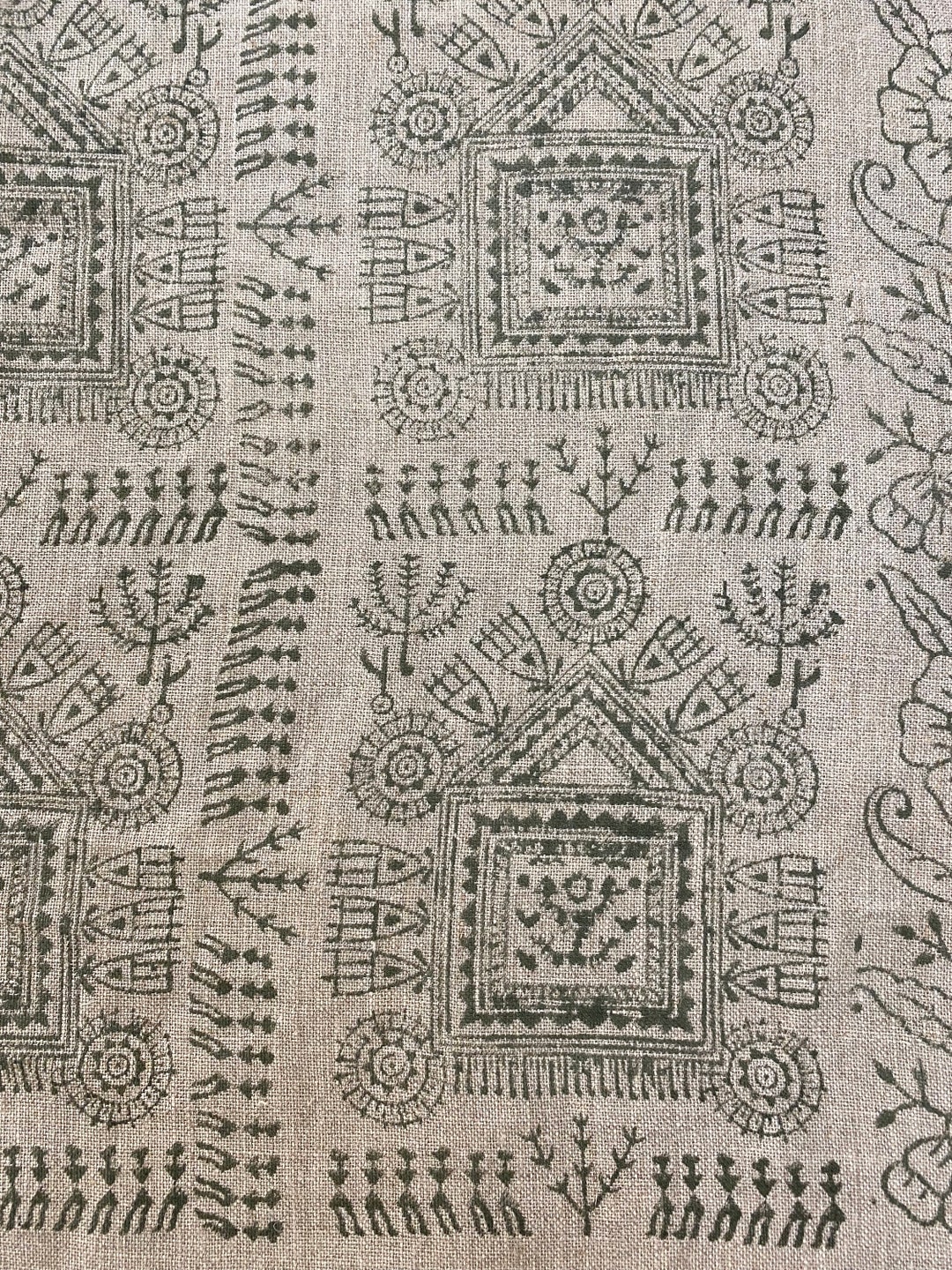 MUGHALL || Indian Hand Block Print Fabric, Indian Linen Fabric, Block ...