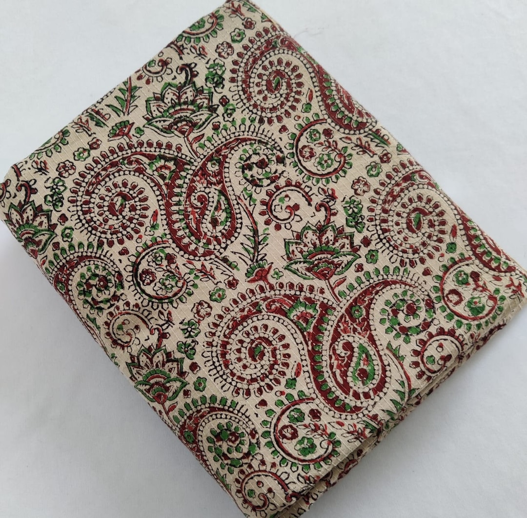 Indian Block Print, Indian Cotton, Hand Stamped Printing, by the Yard ...