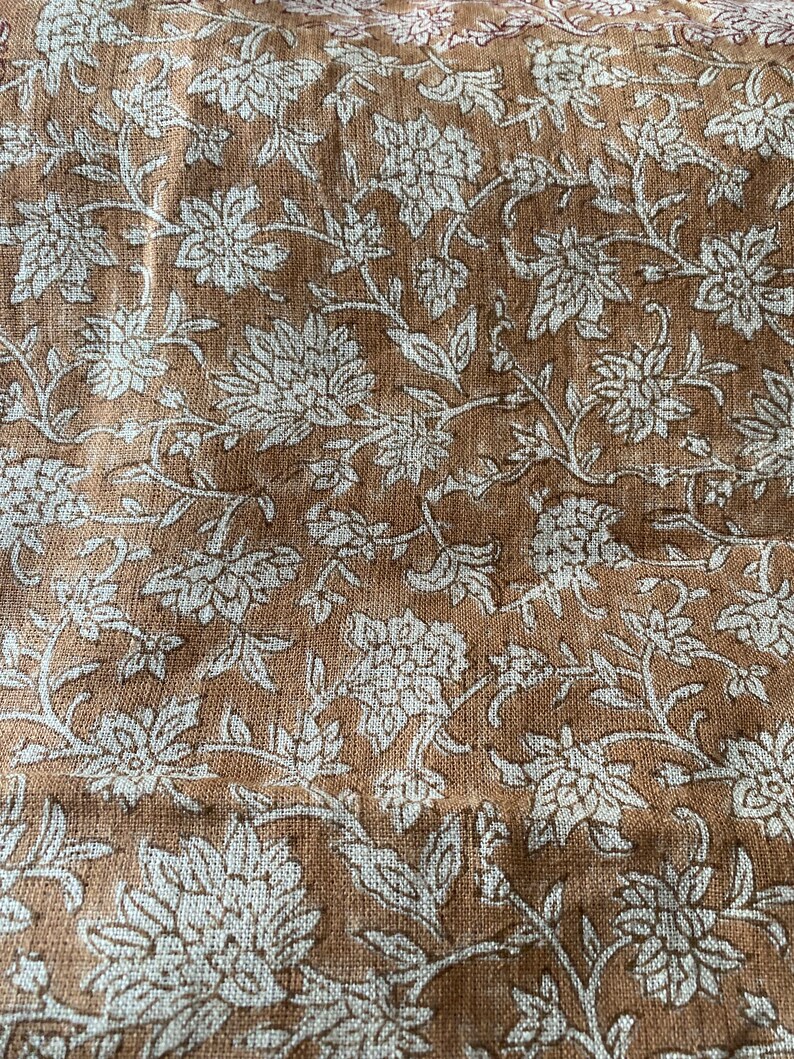 CHOKDI Jall//indian Hand Block Print Fabric, Indian Linen Fabric, Block ...