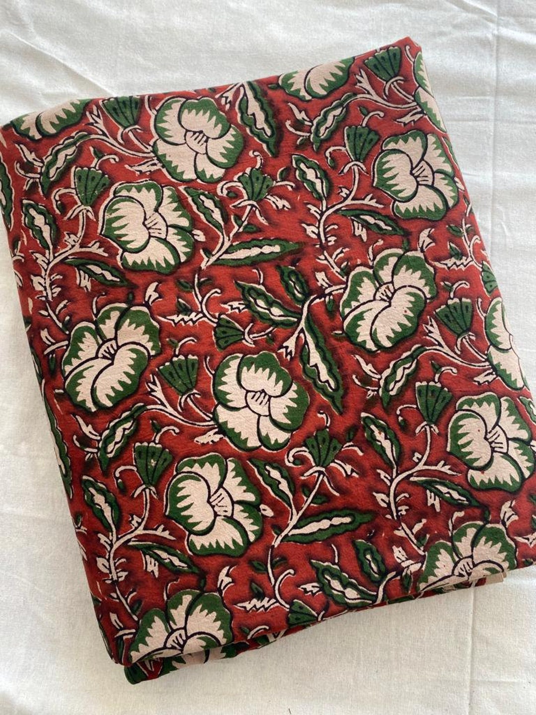Indian Block Print, Indian Cotton, Hand Stamped Printing, by the Yard ...