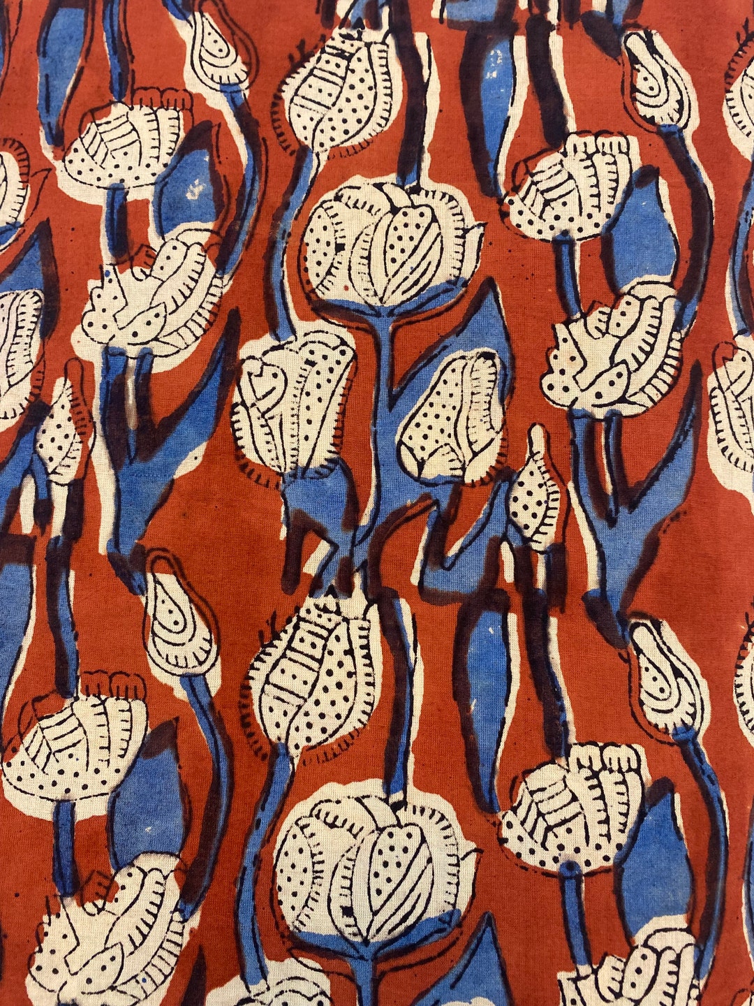 Beautiful Hand Block Printed Fabric, Cotton Fabric, Indian Fabric ...