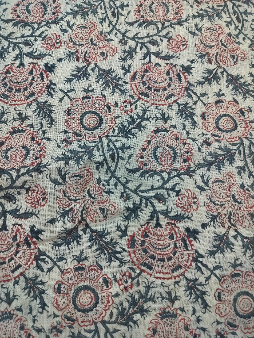 Hand Block Print Fabric, Indian Linen Fabric, Block Print Fabric ...