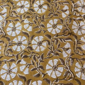 58" Inches Hand Block Printed Linen Fabric , Home Decor Best Linen ...