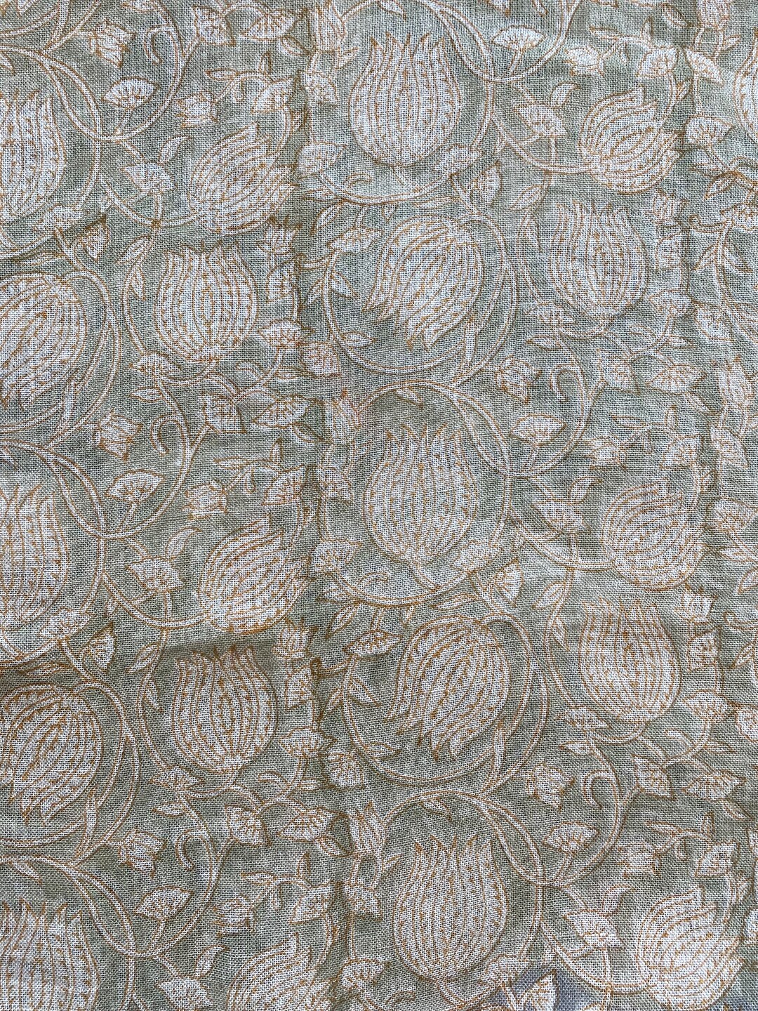 58" Inches Indian Hand Block Print Fabric, Indian Linen Fabric, Block ...