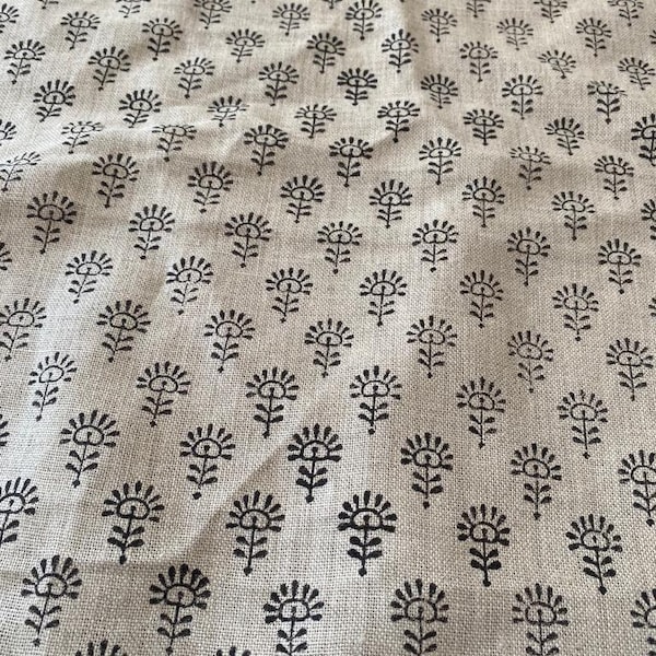 Printed Linen Fabric - Etsy