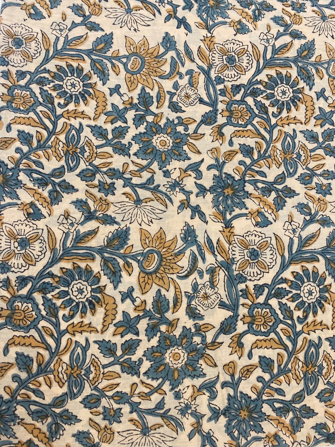 Hand Block Print, Floral Print, Soft Cotton Fabric, Fabric Modern ...