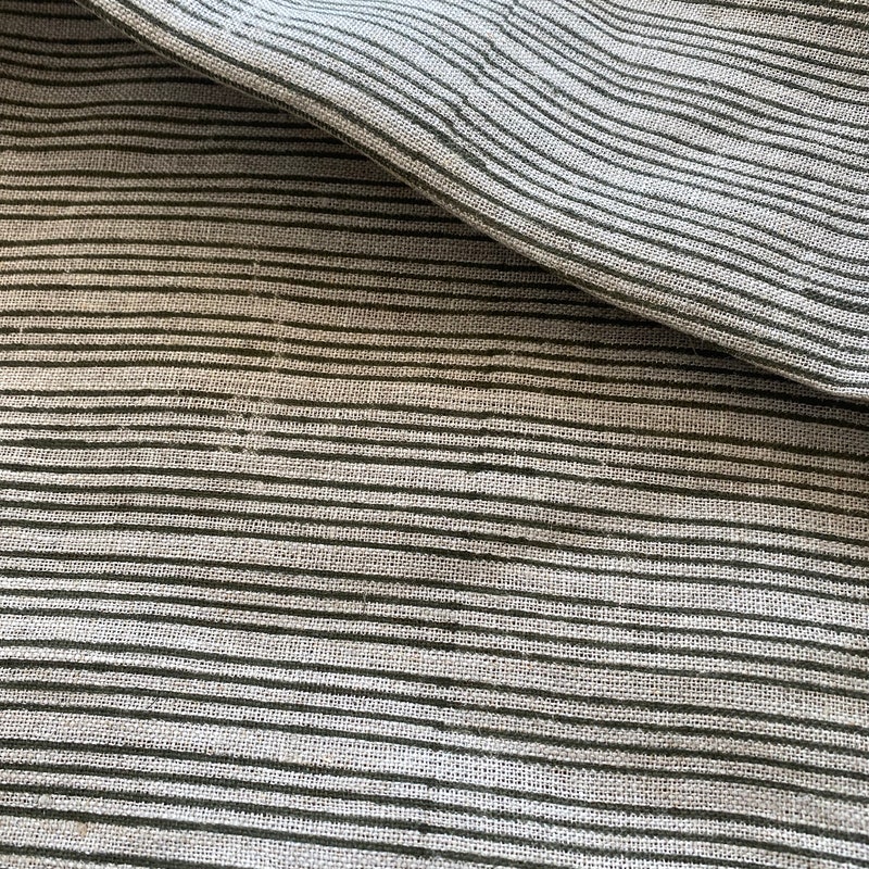 Striped Linen Fabric - Etsy