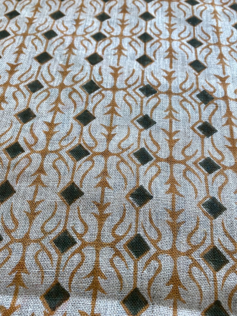 58 Inches Indian Hand Block Print Fabric Indian Linen - Etsy