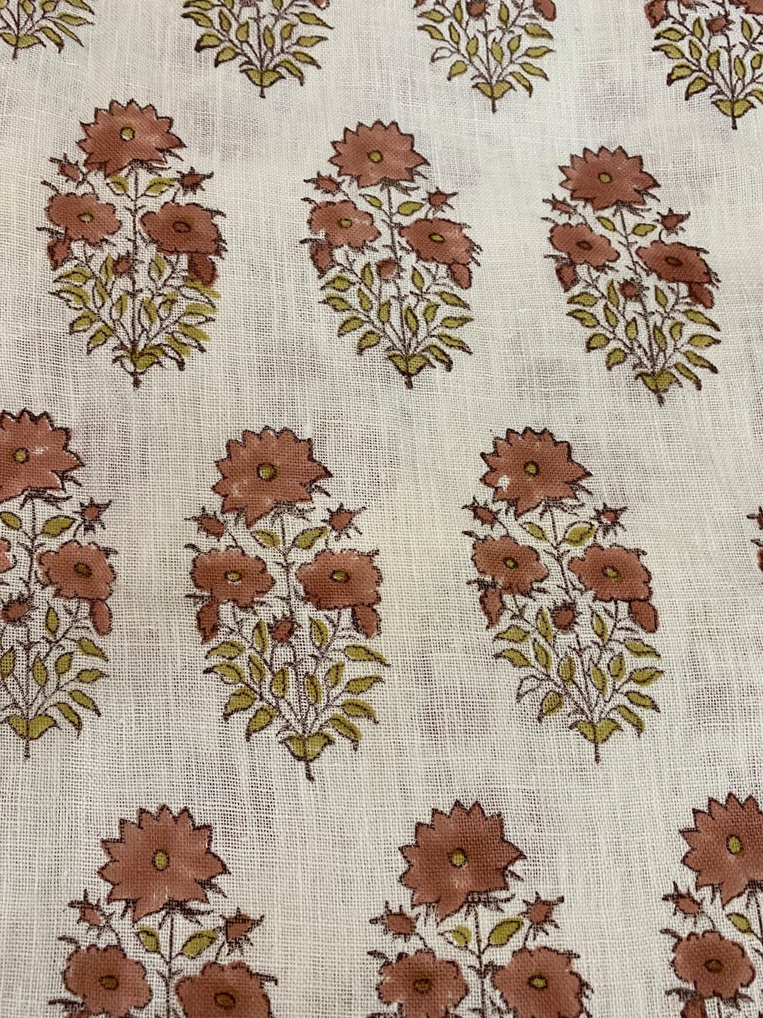 58" Inches Indian Hand Block Print Fabric, Indian Linen Fabric, Block ...