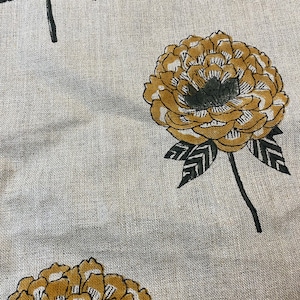 58 Inches Hand Block Printed Linen Fabric , Home Decor Best Linen ...