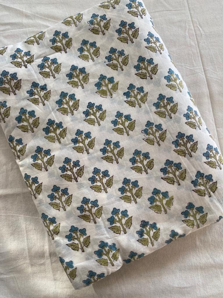 Indian Block Print, Indian Cotton, Hand Stamped Printing, by the Yard ...