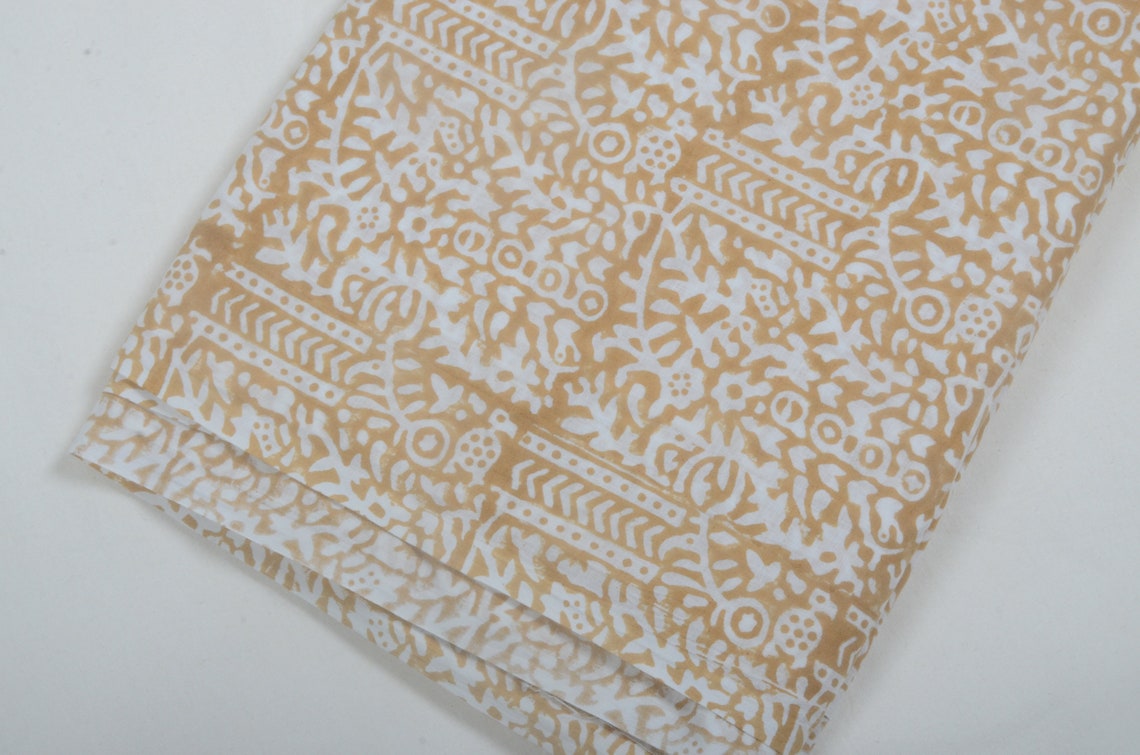 Indian Block Print Indian Cotton Hand Stamped Printing by - Etsy