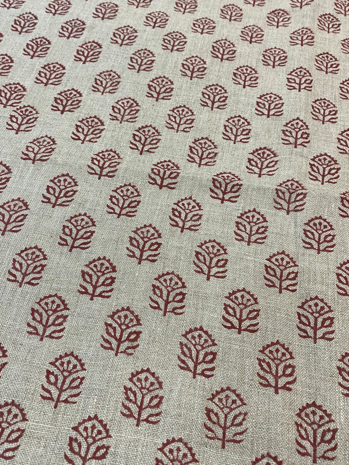 58" Inches Indian Hand Block Print Fabric, Indian Linen Fabric, Block ...