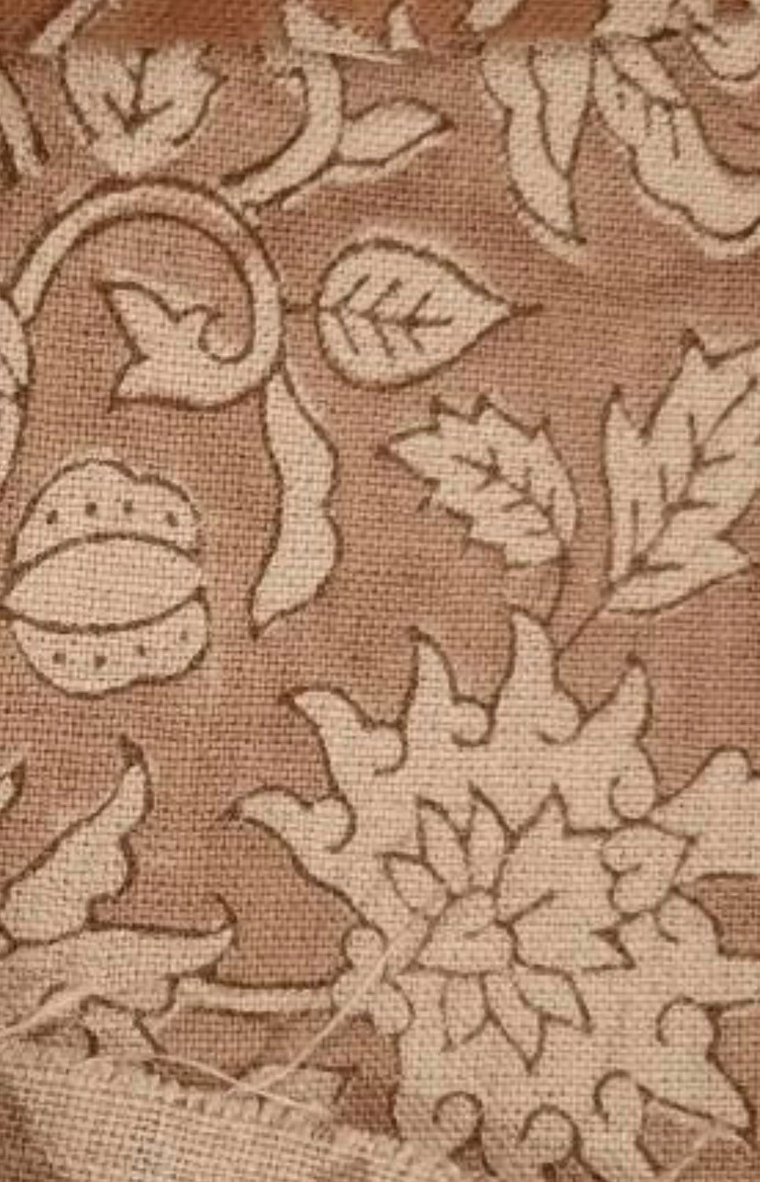 Block Print Handloom Linen Fabric Linen Fabric Browne Flower - Etsy