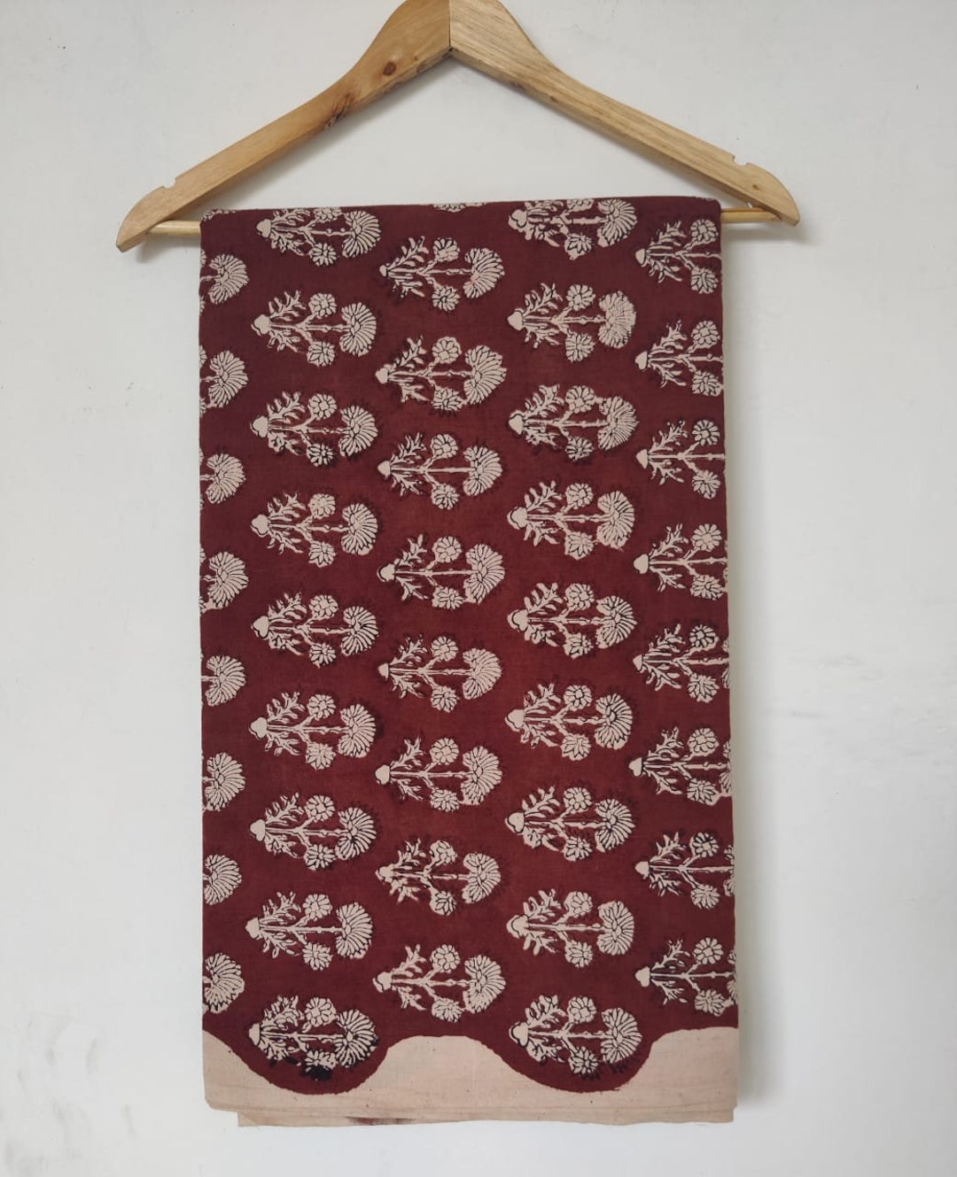 Indian Block Print, Indian Cotton, Hand Stamped Printing, by the Yard ...