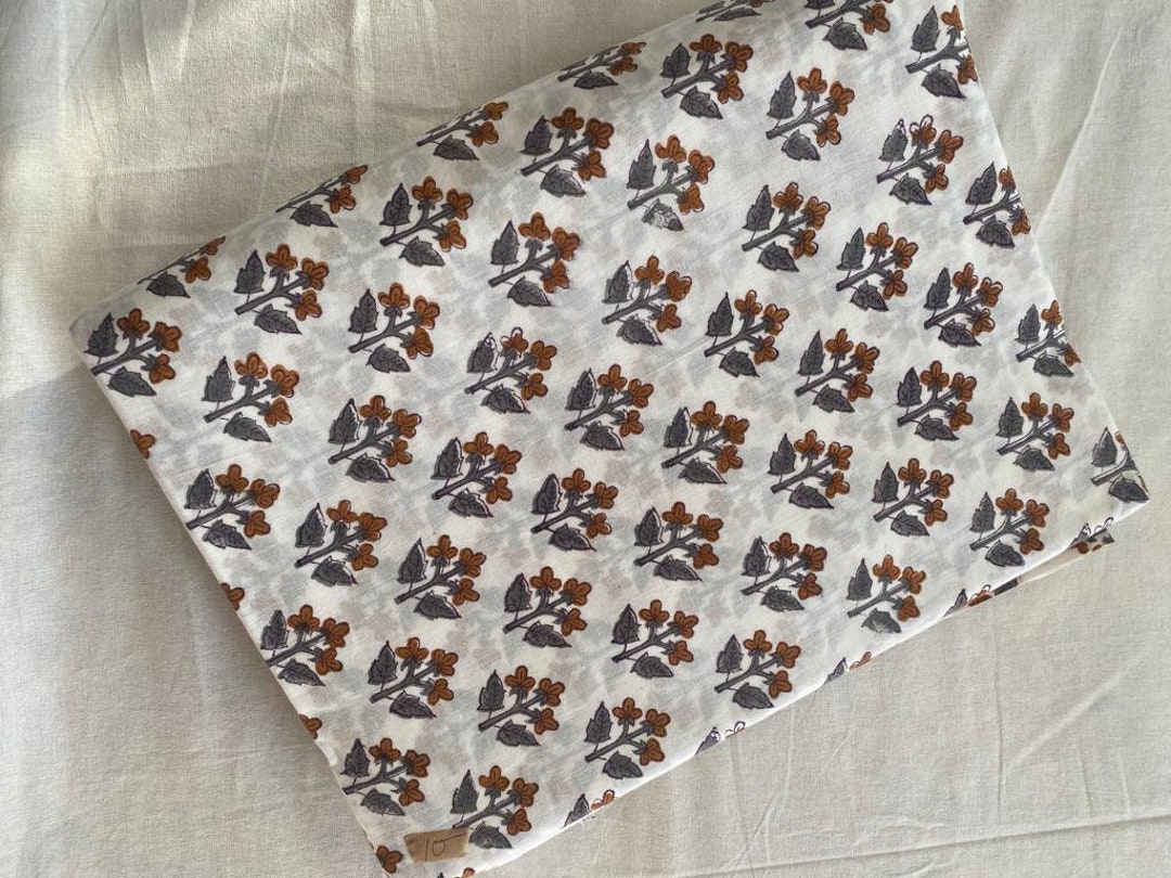 Indian Block Print, Indian Cotton, Hand Stamped Printing, by the Yard ...