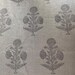 Handloom Linen Fabric Flower Outline Block Print Fabric Best for ...