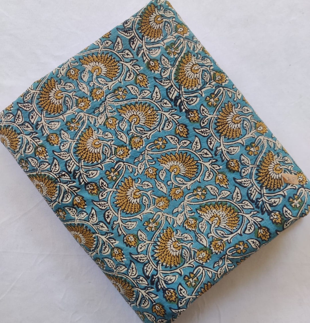Indian Block Print, Indian Cotton, Hand Stamped Printing, by the Yard ...