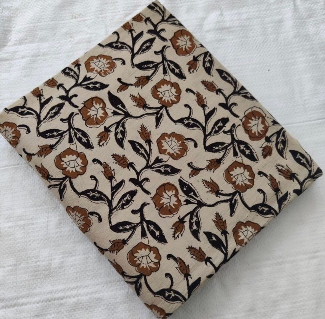 Indian Block Print, Indian Cotton, Hand Stamped Printing, by the Yard ...