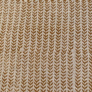 Block Print Handloom Linen Fabric Linen Fabric Flower Tan Colour ,hoem ...