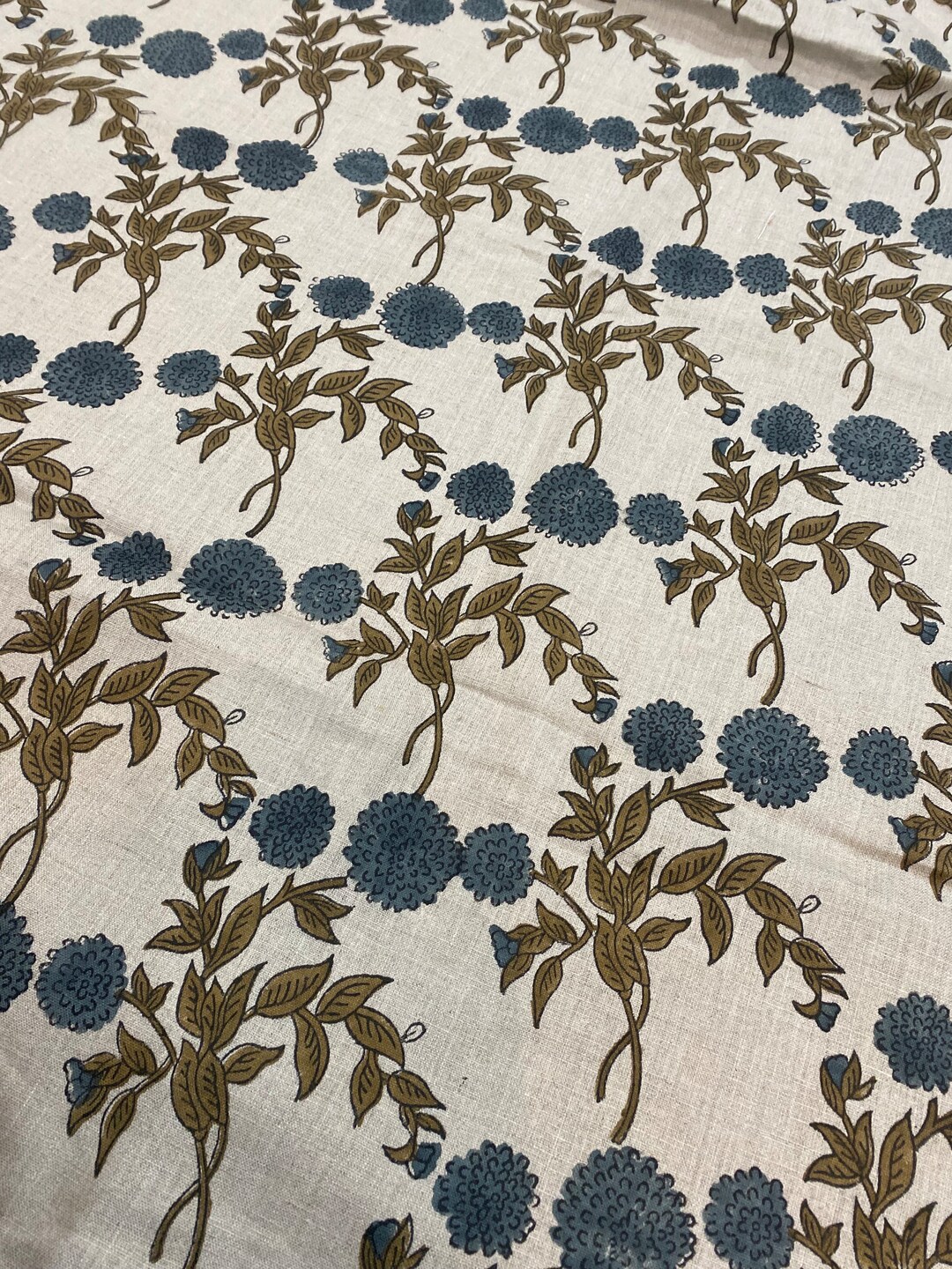 ZOE// Indian Hand Block Print Fabric, Indian Linen Fabric, Block Print ...