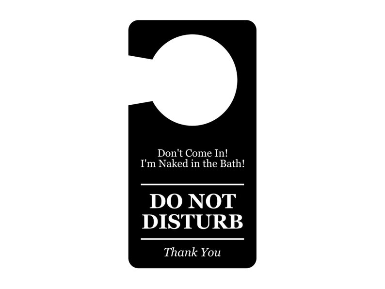 Rude Naughty Do Not Disturb Door Hangers Make Ideal Novelty Etsy