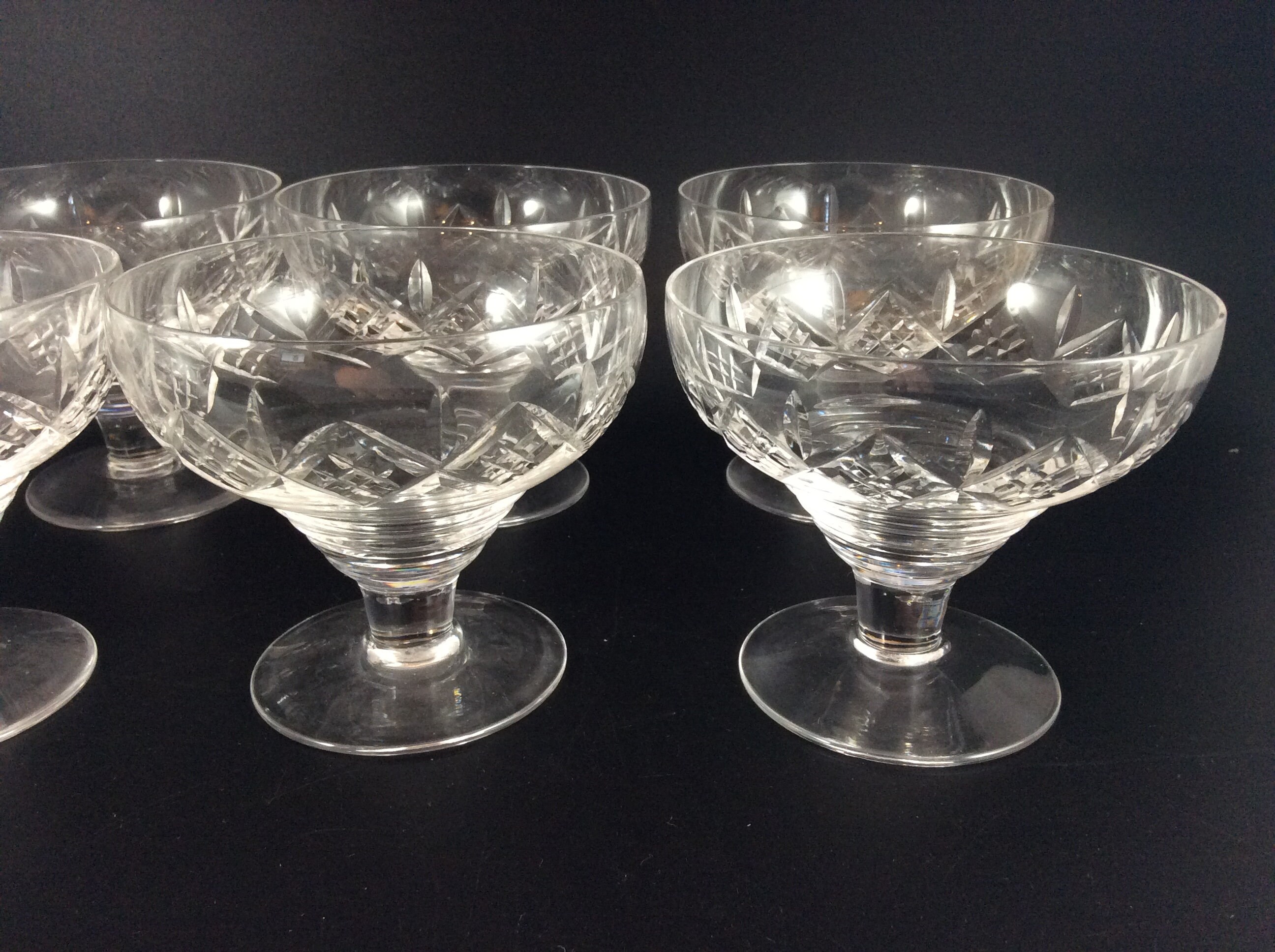 Stuart Crystal Set 6 GLENBARRY Sundae Dishes. Pefect - Etsy