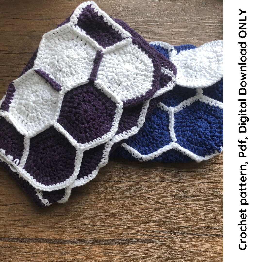Blockbuster Clutch Crochet Pattern Hexagon Clutch Beginner - Etsy