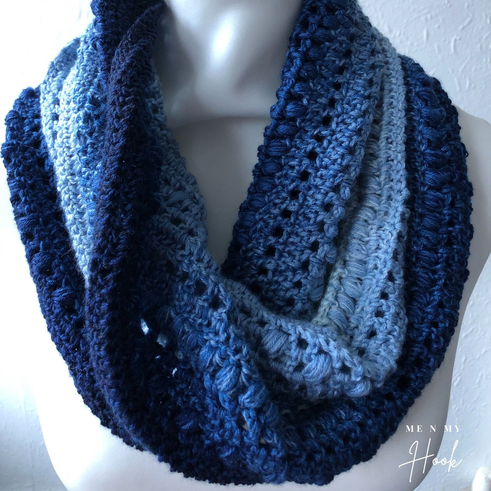 Twisted Crocheted Cowl, Intermediate, Stella Moebius Pdf Pattern ...
