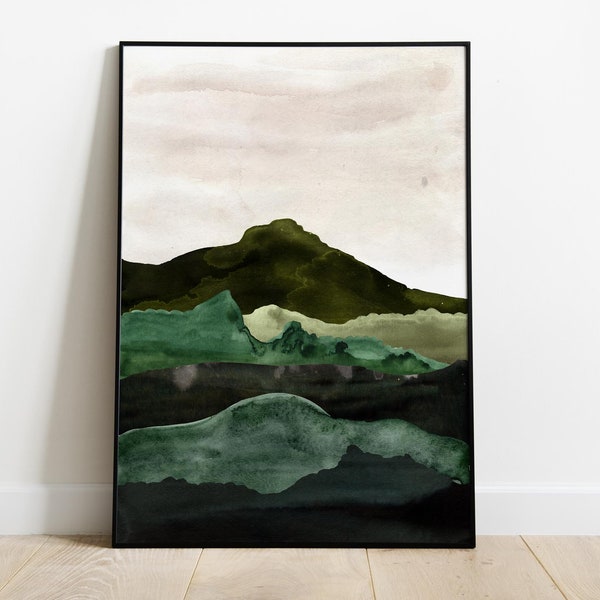 Wood Mountain Poster - Etsy