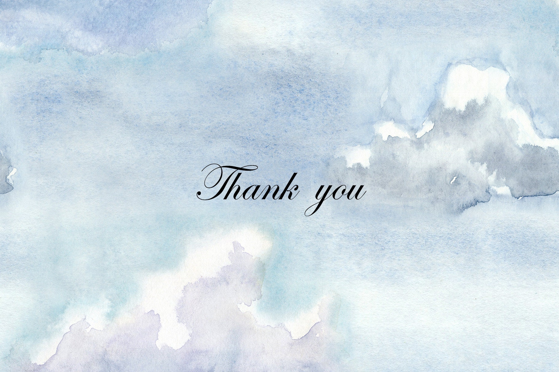 Watercolor Sky and Clouds. Seamless Patterns. Digital Background for ...