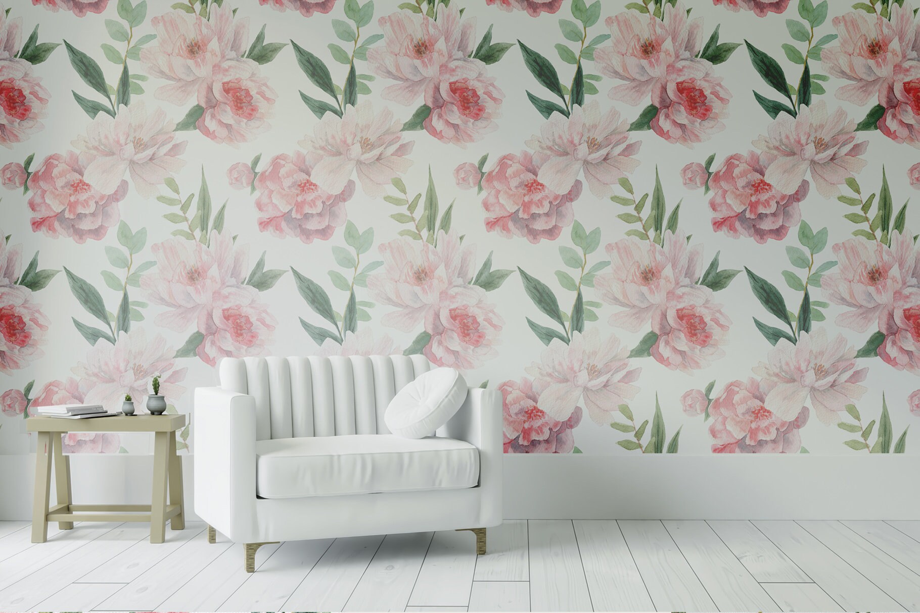 Pink Peonies Watercolor Seamless Pattern. Peony Digital Paper. Flower ...