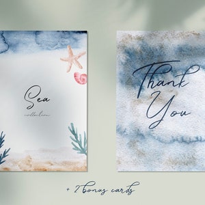 Watercolor Sea Set. Marine Ocean Watercolors Png Clipart. Digital Clip ...