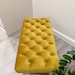 Mustard Yellow Chesterfield Bench Ottoman Entryway Bench - Etsy