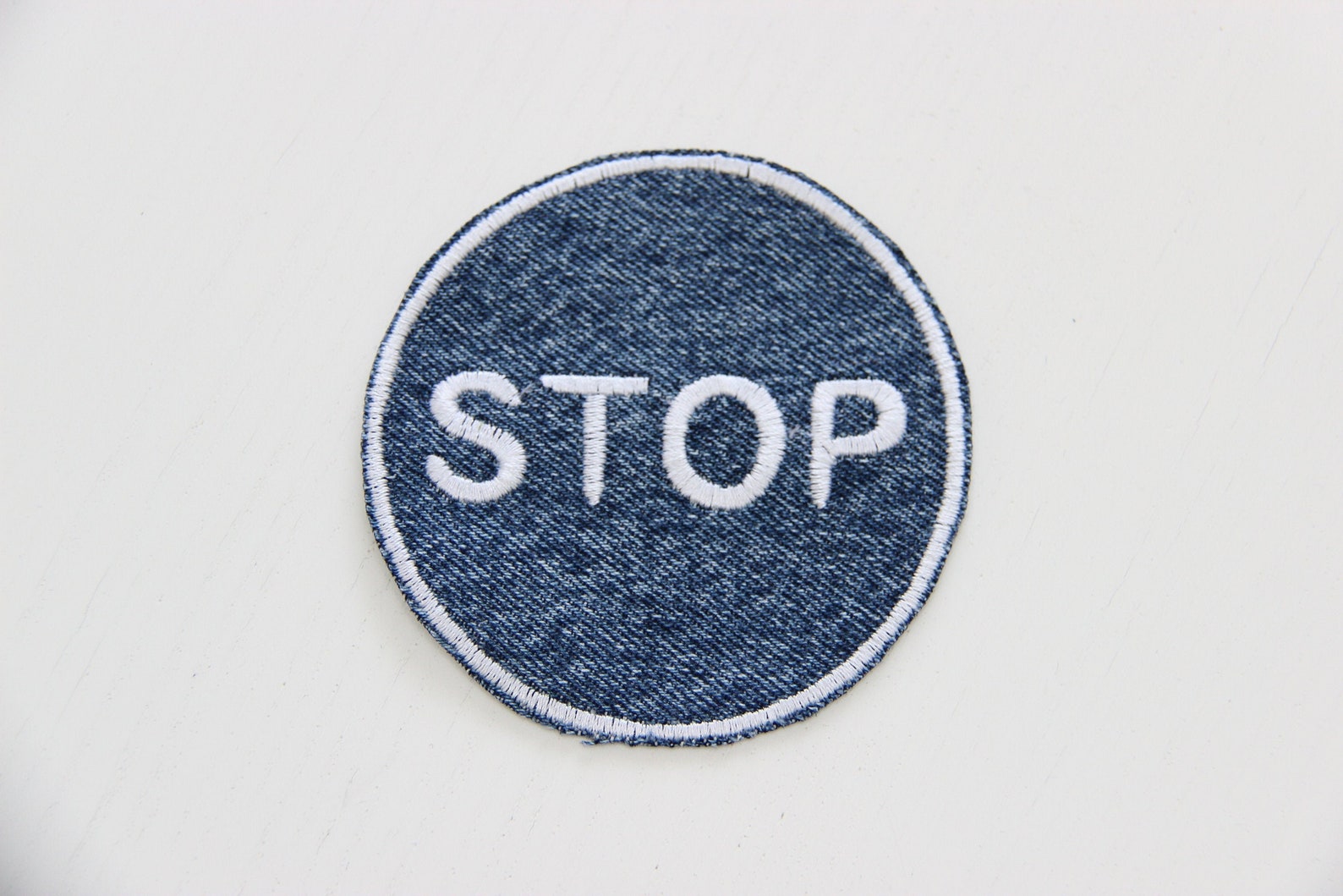 Stop Sign Patch Stop Sign Emblem Jeans Patch Iron On | Etsy