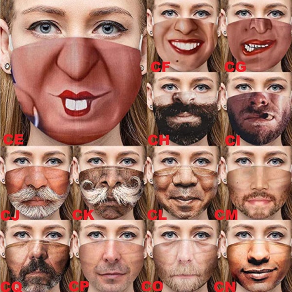 Half Face Mask - Etsy