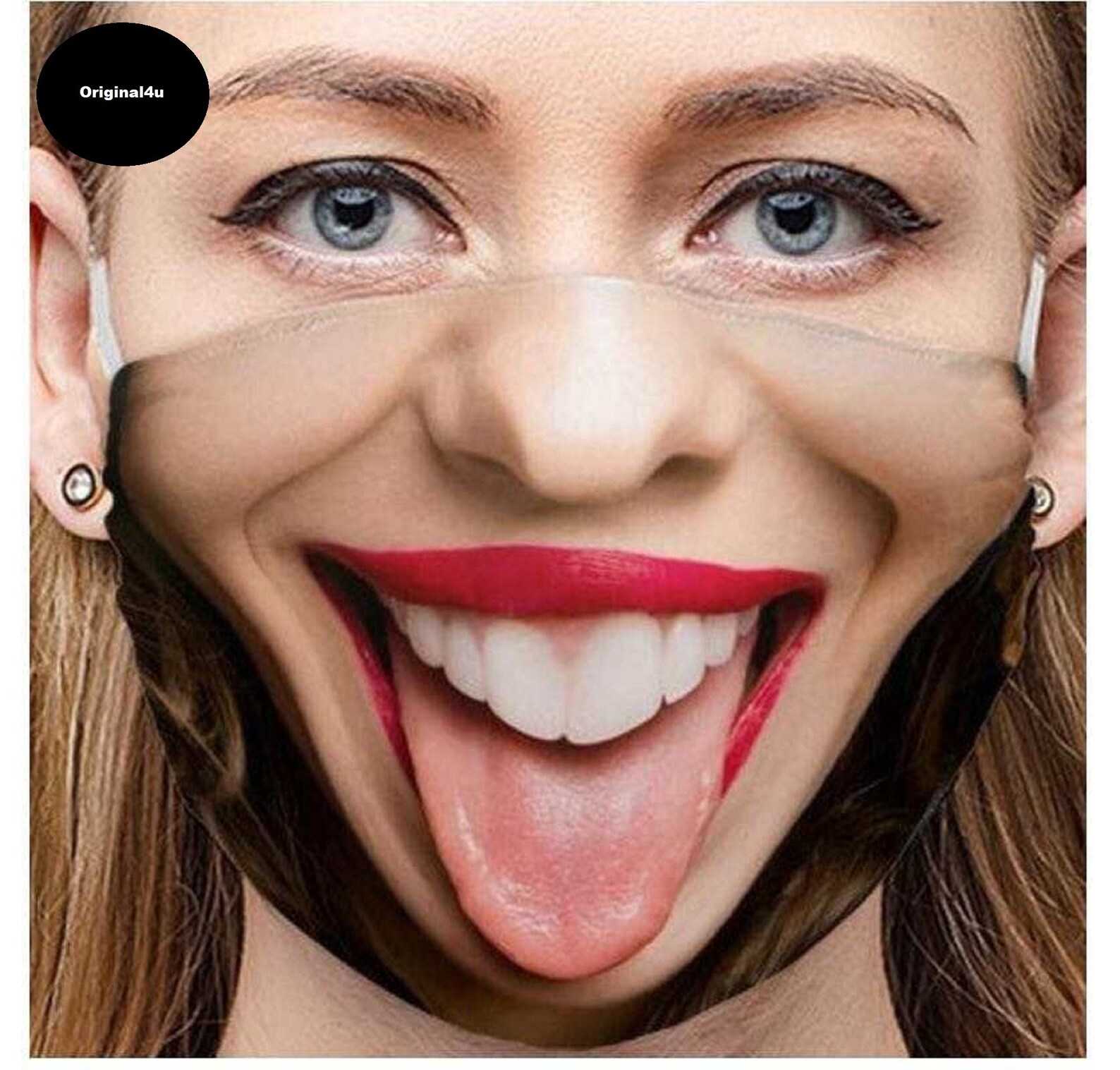 3D Print Funny Half Face Mask Funny Mask Party Face Mask - Etsy