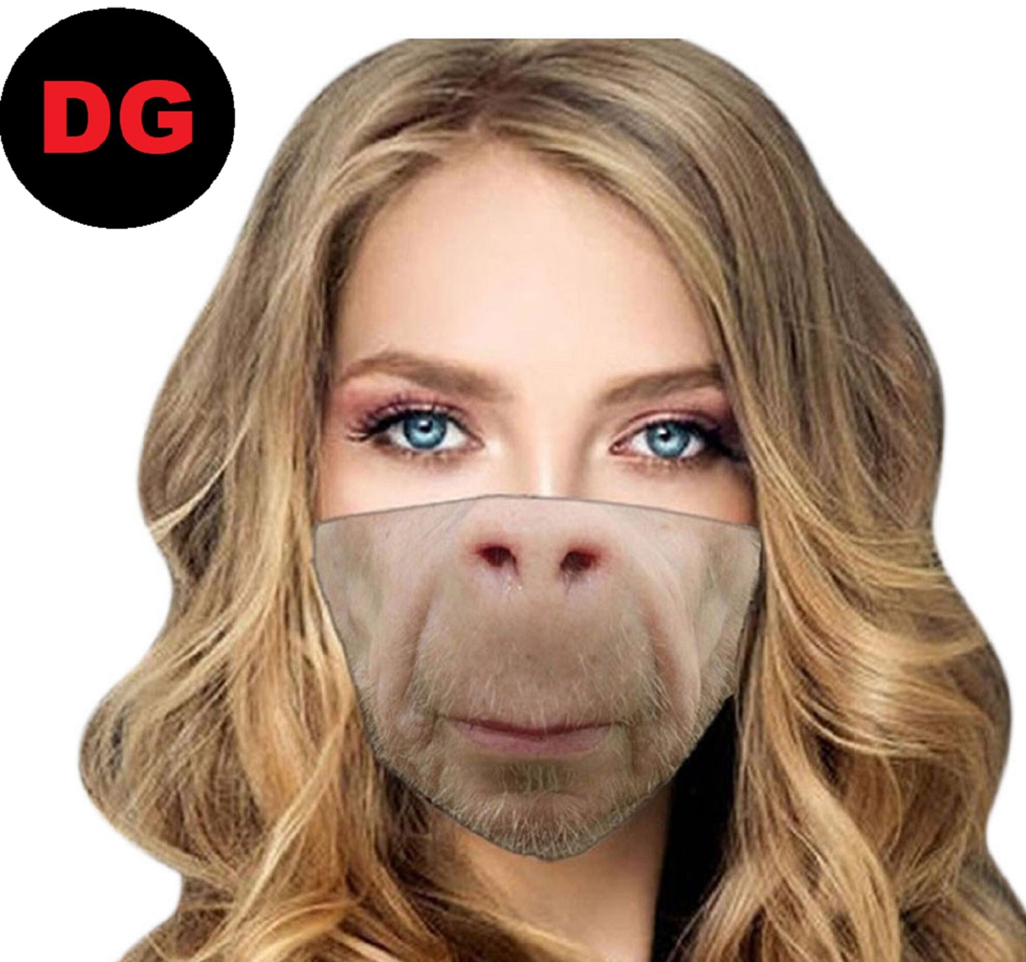 NEW 2021 Party Funny Human 3D Printing Face Mask Protection - Etsy