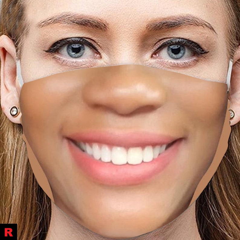 Party Funny Human 3D Printing Face Mask Protection Washable - Etsy