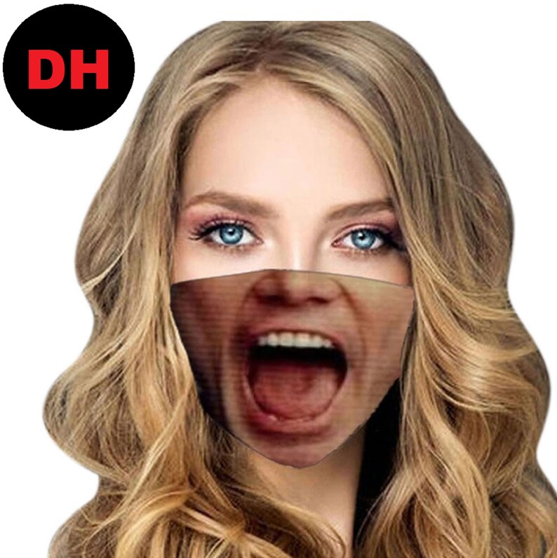 NEW 2021 Party Funny Human 3D Printing Face Mask Protection - Etsy
