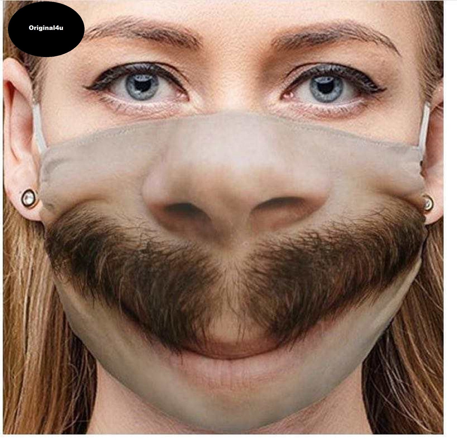 3D Print Funny Half Face Mask Funny Mask Party Face Mask - Etsy