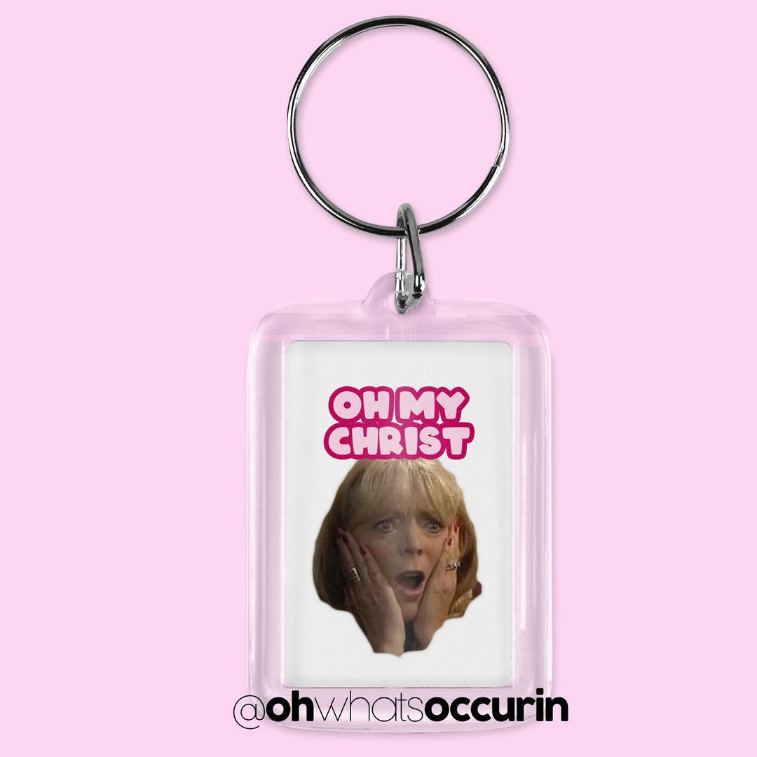 Oh My Christ Pamela Single Face Keyring,gavin and Stacey,barry Island ...